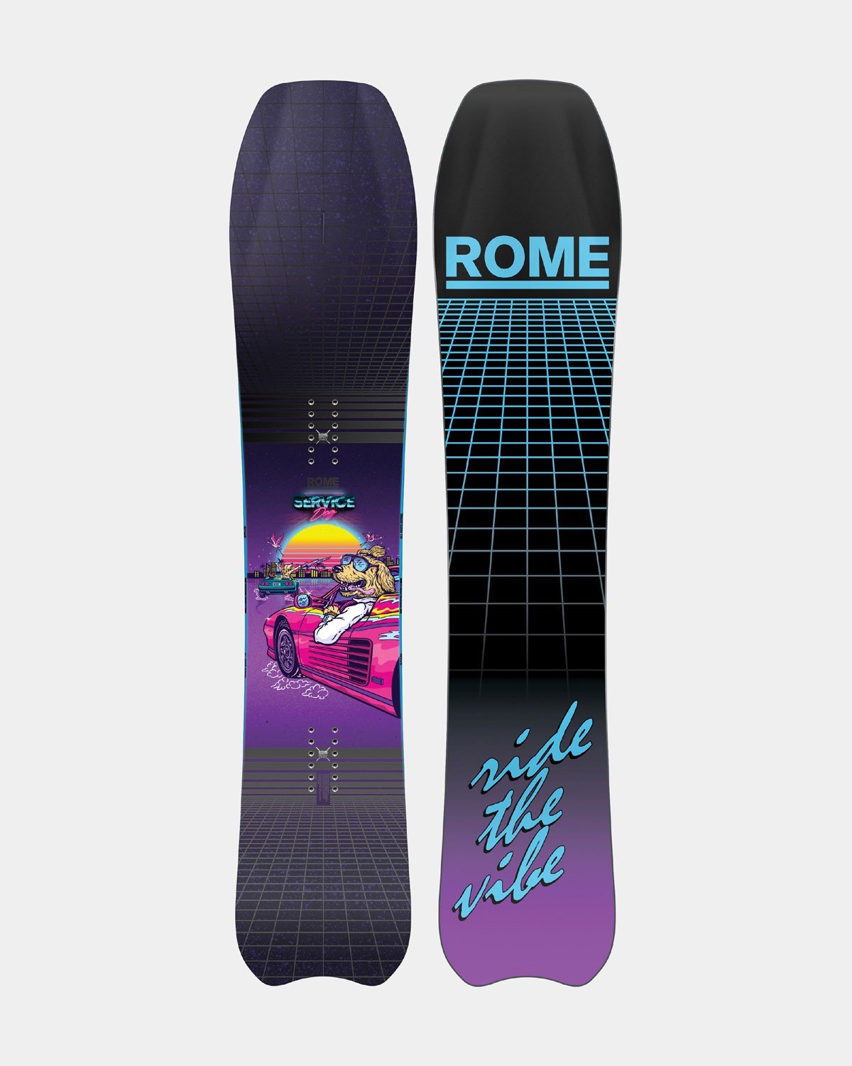Rome Service Dog Men's Snowboard 148 cm Directional Powder New 2025 ...