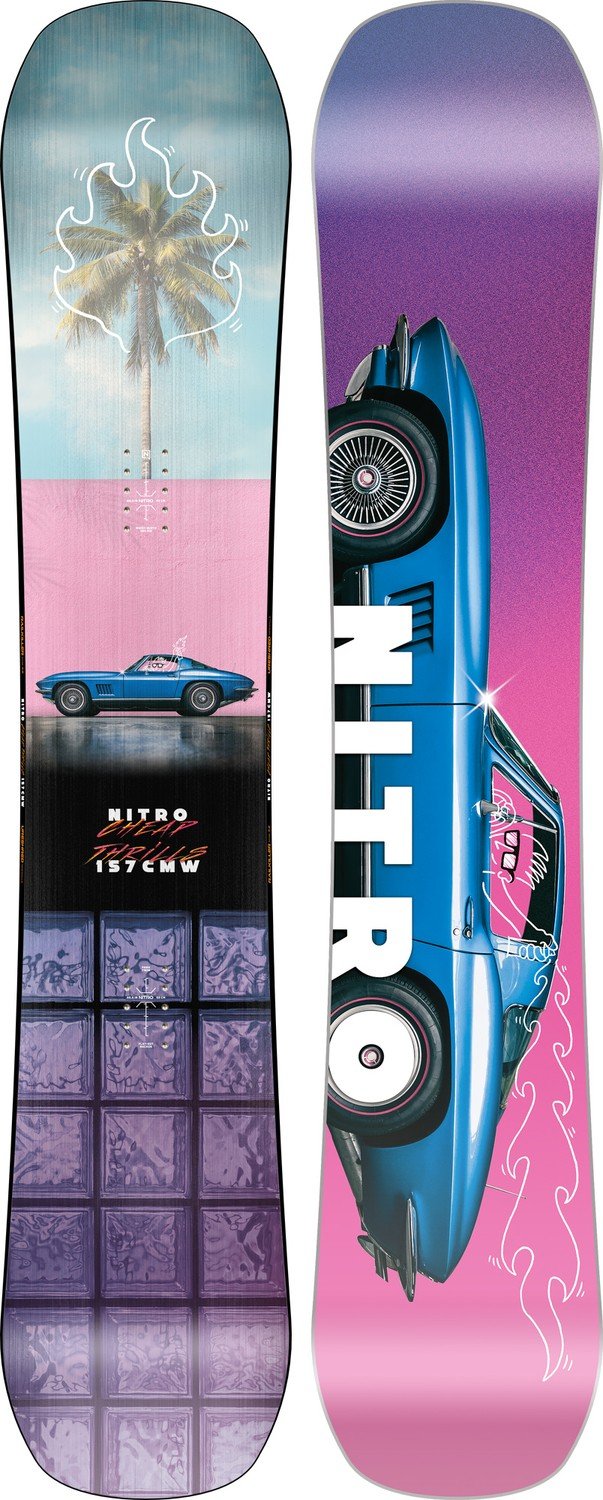 Nitro Cheap Thrills Wide Men's Snowboard 157 cm Park Twin New 2025 ...