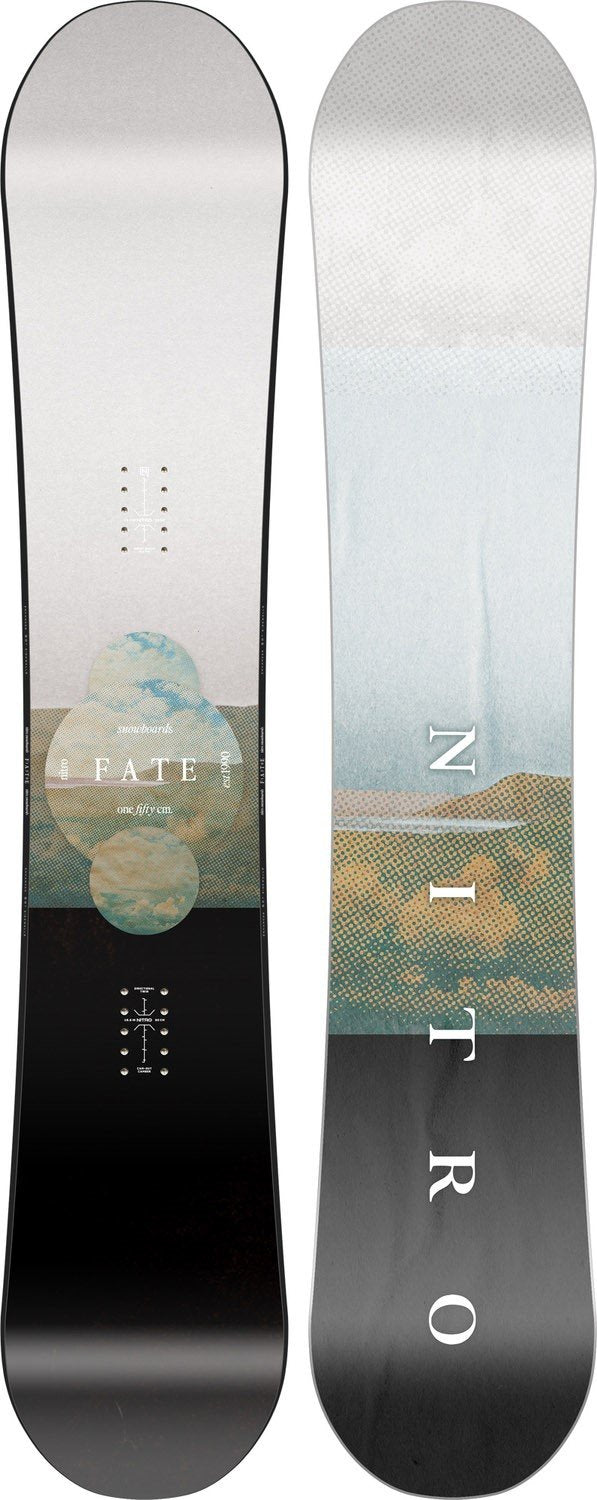 Nitro Fate Women's Snowboard 150 cm Camber-Out Directional Twin New 20 ...