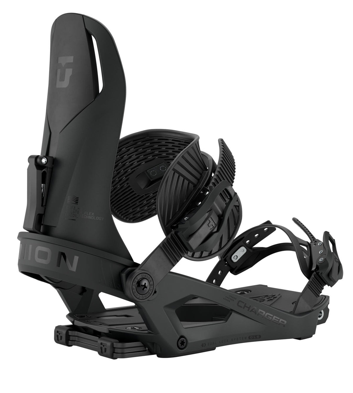 Union Charger Splitboard Snowboard Bindings Medium (US 8-10) Black 202 ...